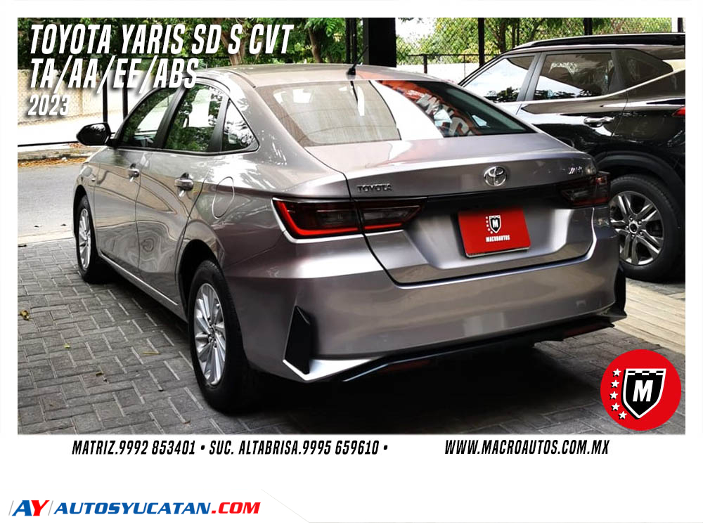 TOYOTA YARIS 2023 SD S CVT AUTOMATICO – AutosYucatan.com