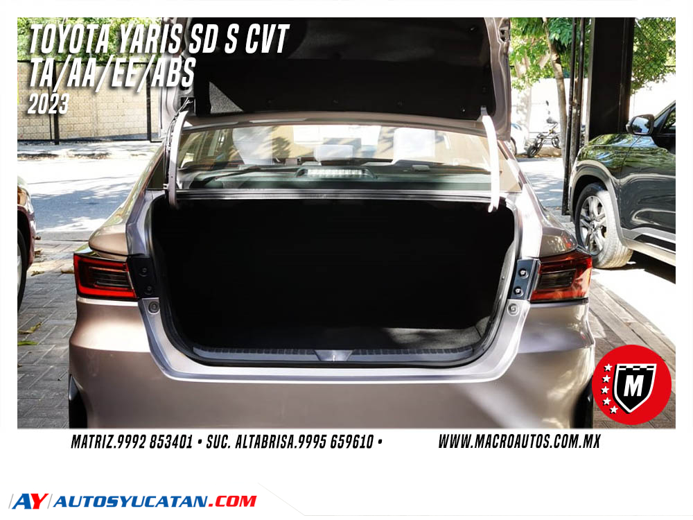 TOYOTA YARIS 2023 SD S CVT AUTOMATICO – AutosYucatan.com