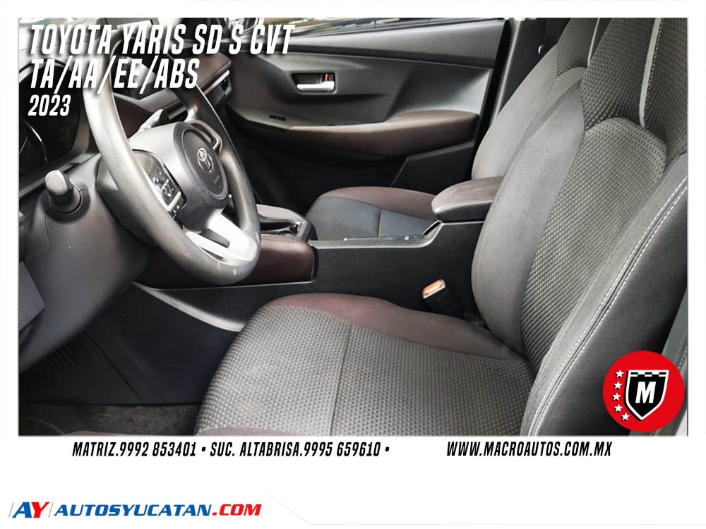 TOYOTA YARIS 2023 SD S CVT AUTOMATICO – AutosYucatan.com